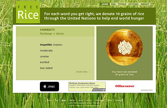 Freerice.com – pomáhejte zdarma, snadno a rychle! | Zapni mozek