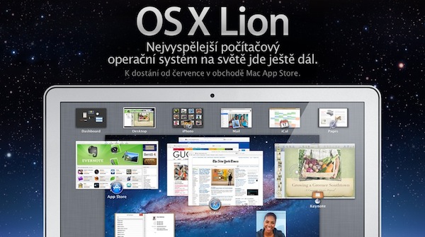 Nový Mac OS X Lion je venku a mluví česky | Zapni mozek